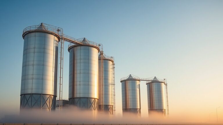 Bulk Storage Silos in Jubail - Saudi Steel Work